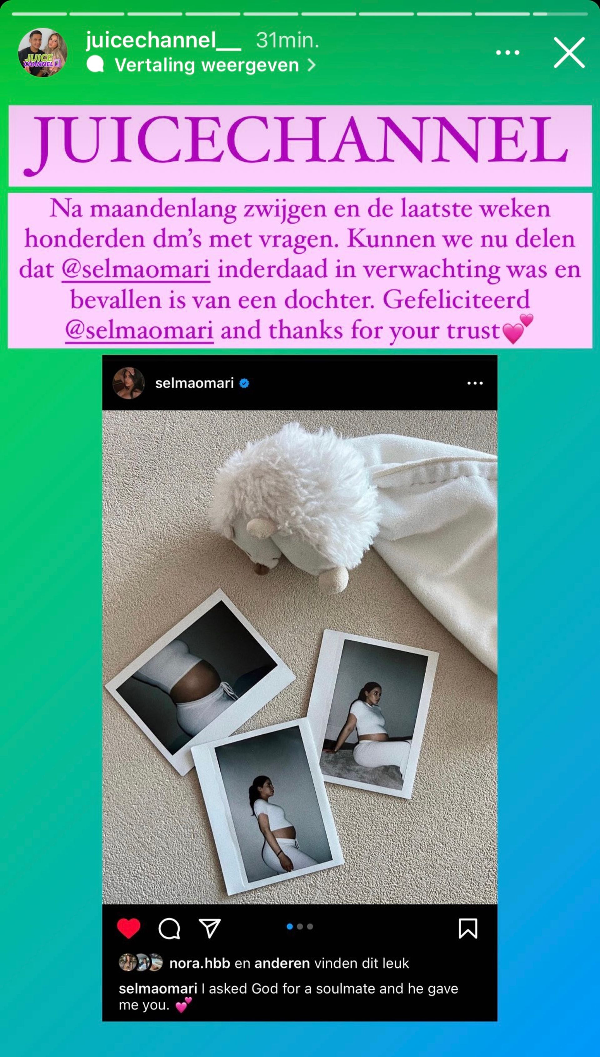 Influencer Selma Omari Is Moeder Geworden Van Dochtertje